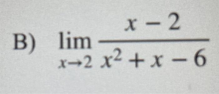 find the following limits analytically. you must show | Chegg.com