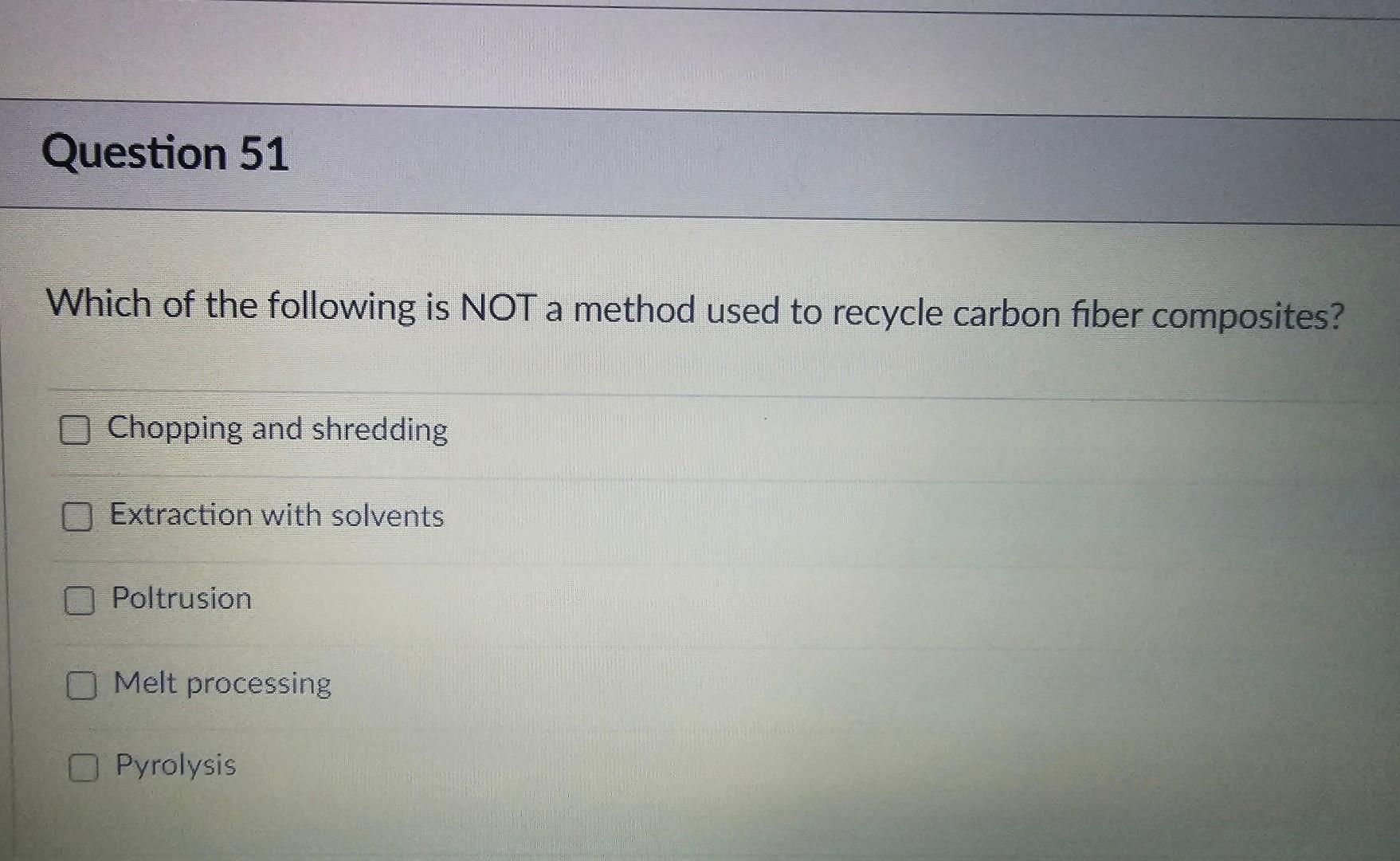 Solved Which of the following is NOT a method used to | Chegg.com