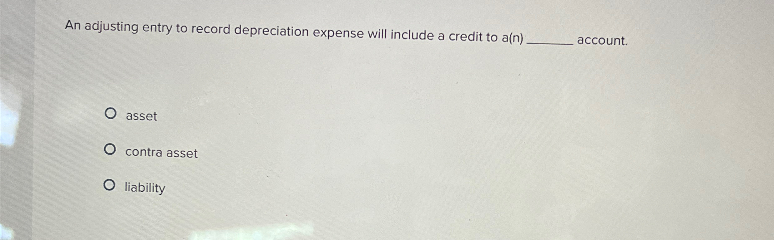 Solved An adjusting entry to record depreciation expense | Chegg.com