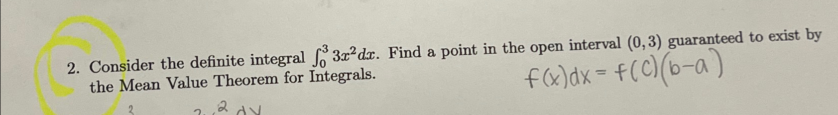 Solved Consider the definite integral ∫033x2dx. ﻿Find a | Chegg.com
