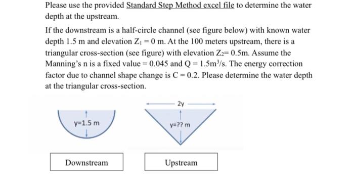 Solved Please use the provided Standard Step Method excel | Chegg.com