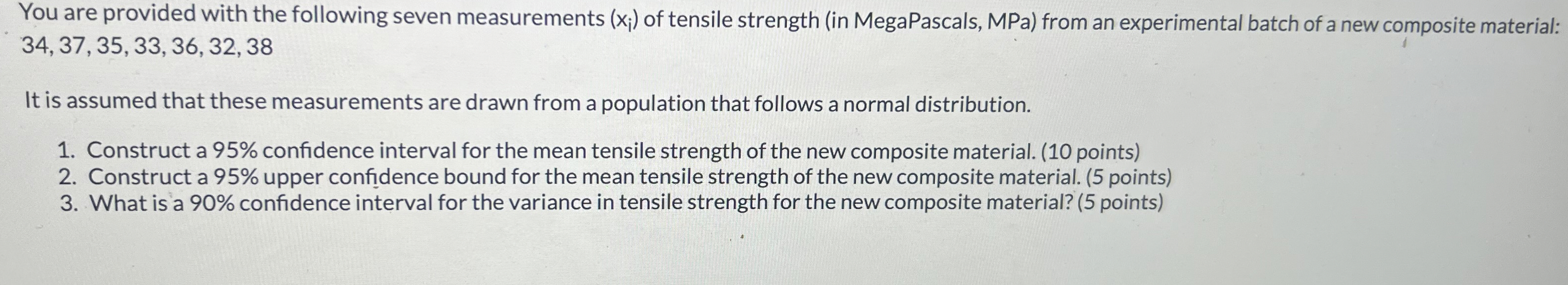 Solved You are provided with the following seven | Chegg.com