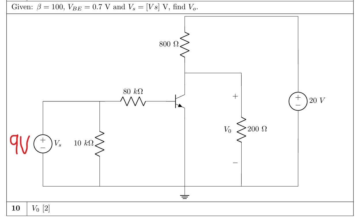 Solved Find Vo using the data in the Picture | Chegg.com