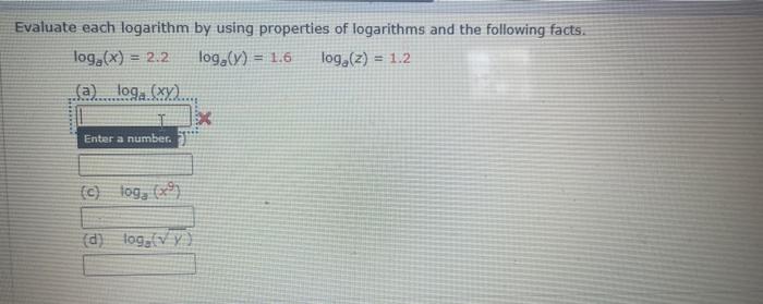 Solved Evaluate each logarithm by using properties of | Chegg.com