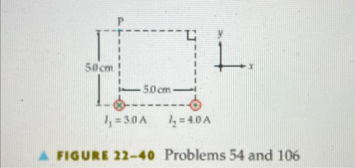 Solved 54. ⋯ Two long, straight wires are oriented | Chegg.com