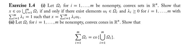 Solved Exercise 1.4 (i) Let Ωi for i=1,…,m be nonempty, | Chegg.com