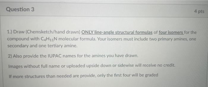 Solved 1.) Draw (Chemsketch/hand drawn) ONLY line-angle | Chegg.com