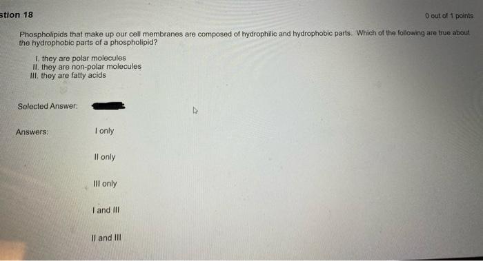 Solved stion 18 O out of 1 points Phospholipids that make up | Chegg.com Solved stion 18 O out of 1 points Phospholipids that make up | Chegg.com