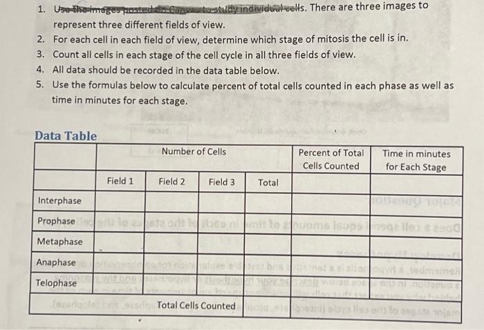 represent three different fields of view. 2. For each | Chegg.com