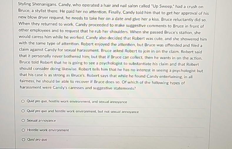 Solved Styling Shenanigans. Candy, who operated a hair and | Chegg.com