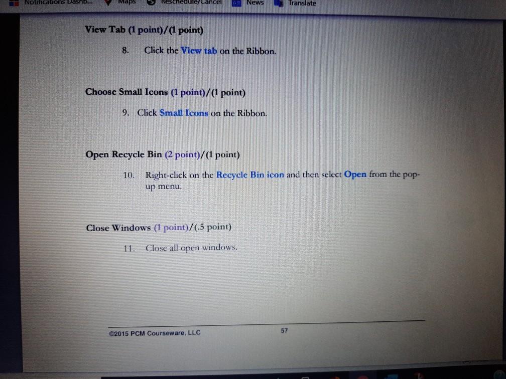 Solved Open the Folder (2 points)/(.5 point) 1. Double-click | Chegg.com