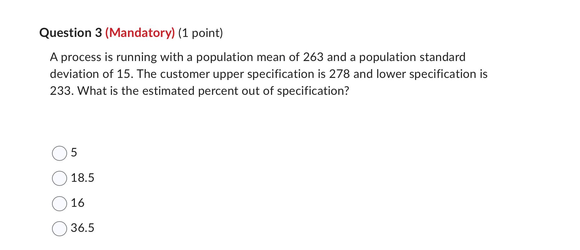 Solved Question 3 (Mandatory) (1 ﻿point)A process is running | Chegg.com