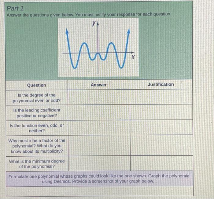 Solved Answer the questions given below. You must justify | Chegg.com
