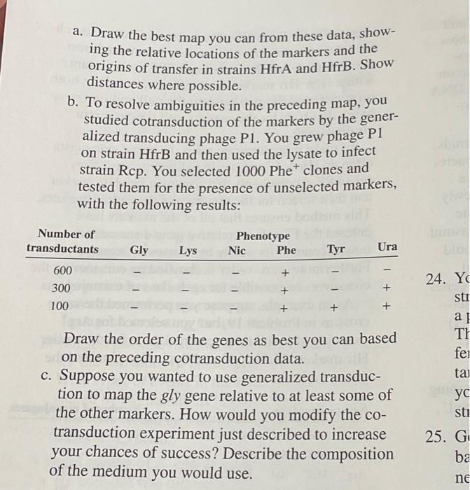 Solved Suppose you have two Hfr strains of E. coli ( HfrA | Chegg.com