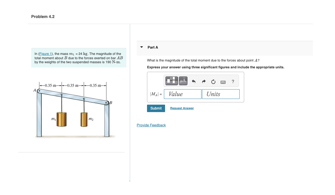 Solved Problem 4.2In (Figure 1), ﻿the mass m1=24kg. ﻿The | Chegg.com