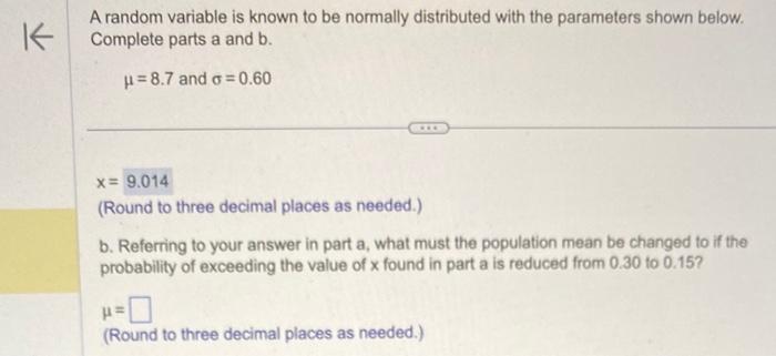 Solved A random variable is known to be normally distributed | Chegg.com