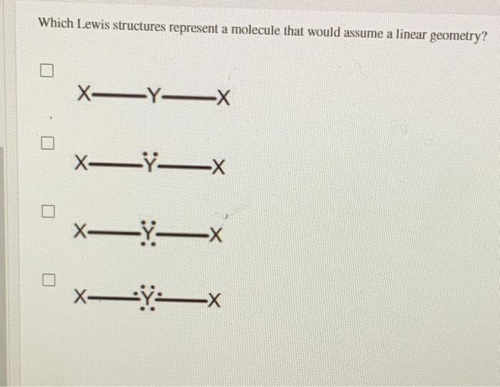 Solved Which Lewis structures represent a molecule that | Chegg.com