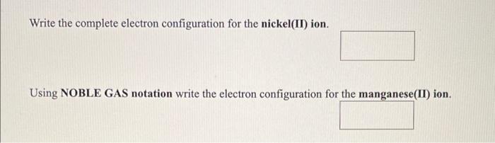 Solved Write the complete electron configuration for the | Chegg.com