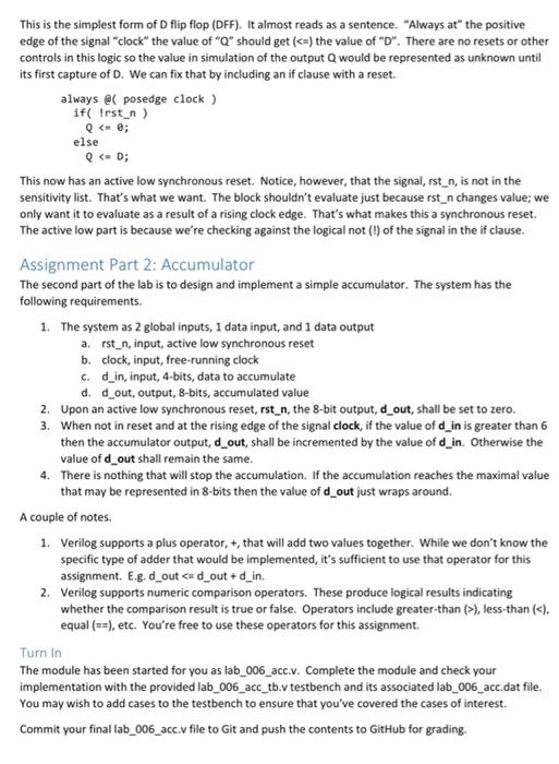 Assignment Part 1: Alarm System This first part is a | Chegg.com