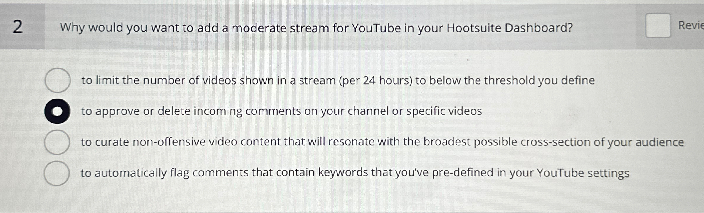 Solved 2 ﻿Why would you want to add a moderate stream for | Chegg.com