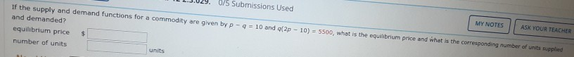 Solved 075 Submissions Used If the supply and demand | Chegg.com