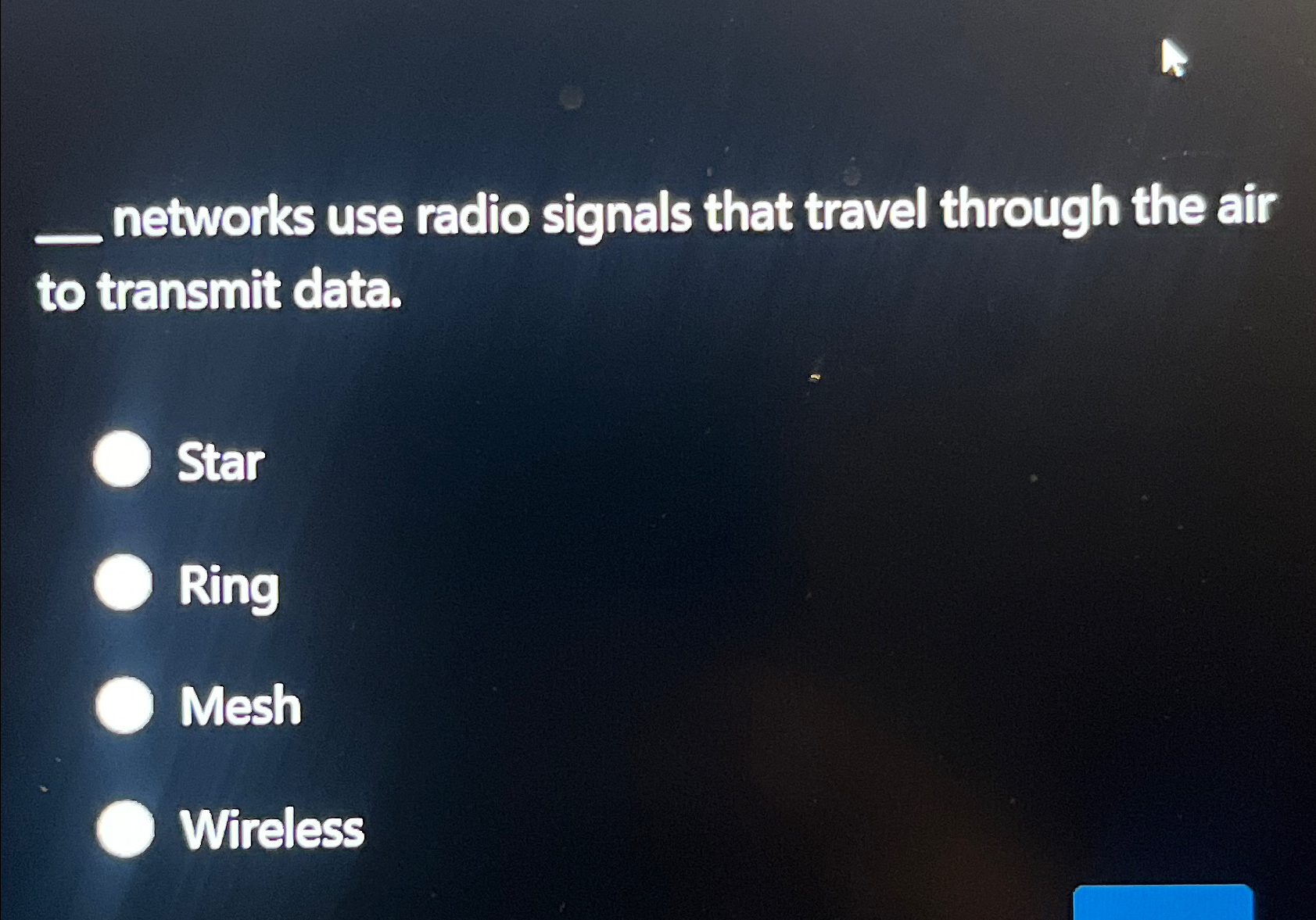 Solved networks use radio signals that travel through the | Chegg.com