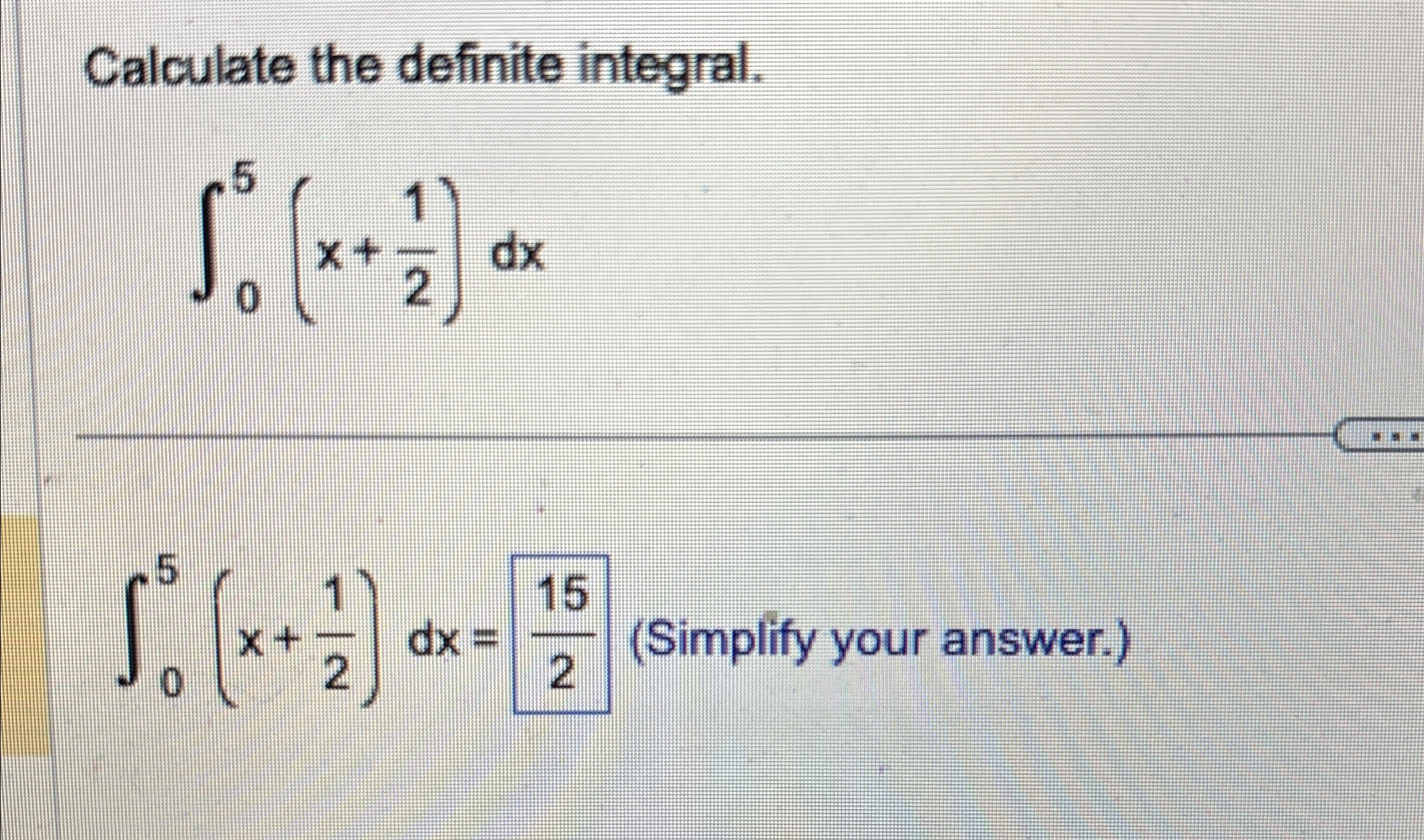 Calculate the definite | Chegg.com