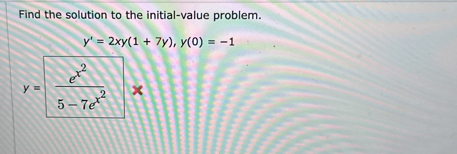 Solved Find the solution to the initial-value | Chegg.com
