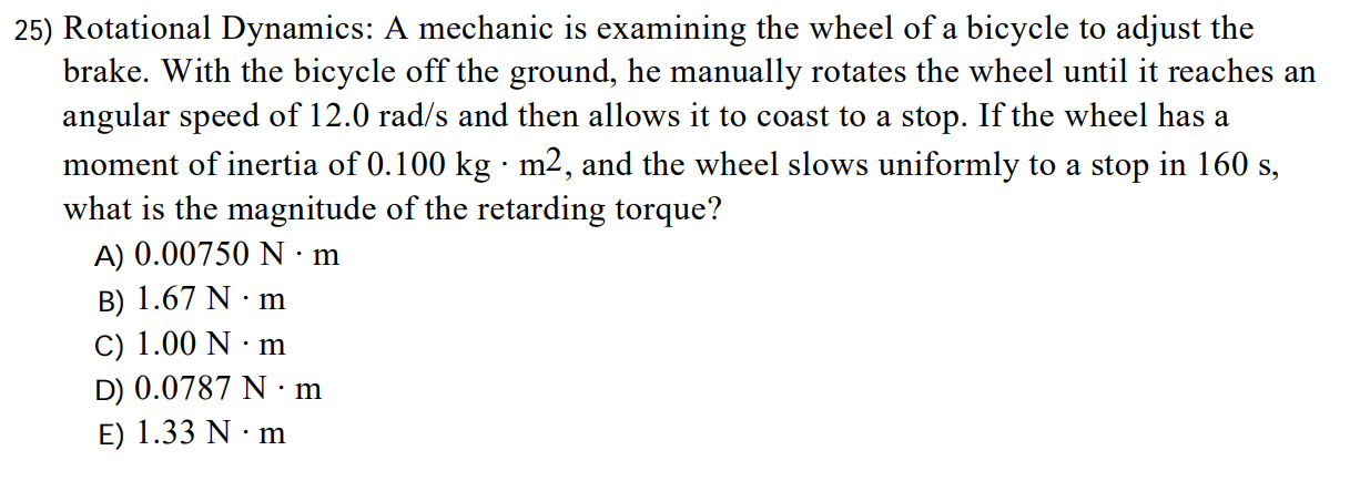 Solved Rotational Dynamics: A mechanic is examining the | Chegg.com