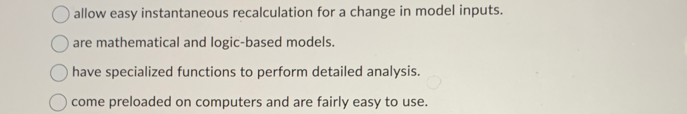 Solved allow easy instantaneous recalculation for a change | Chegg.com