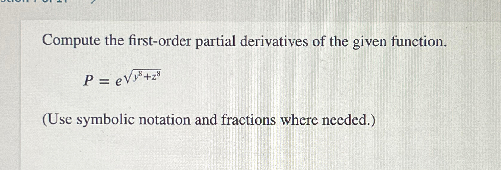 Solved Compute the first-order partial derivatives of the | Chegg.com