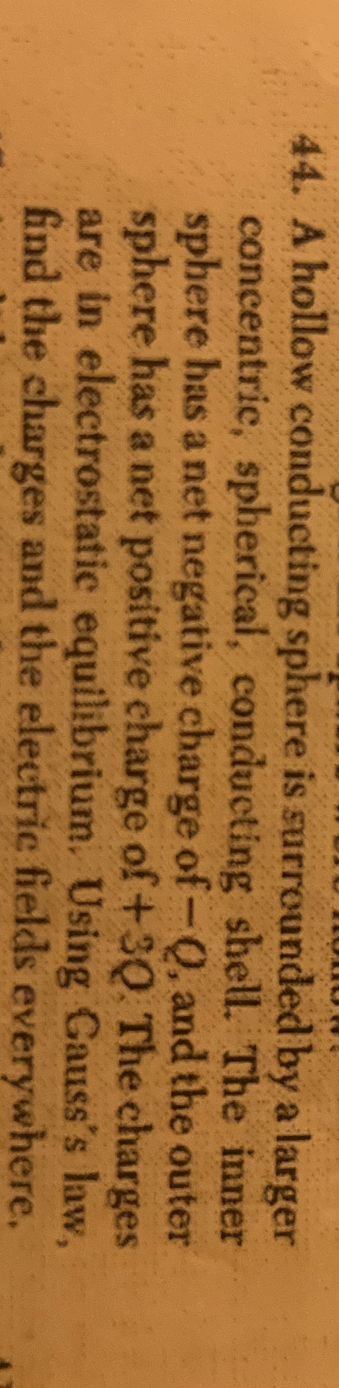 Solved by an EXPERT A hollow conducting sphere is surrounded by a larger | Chegg.com