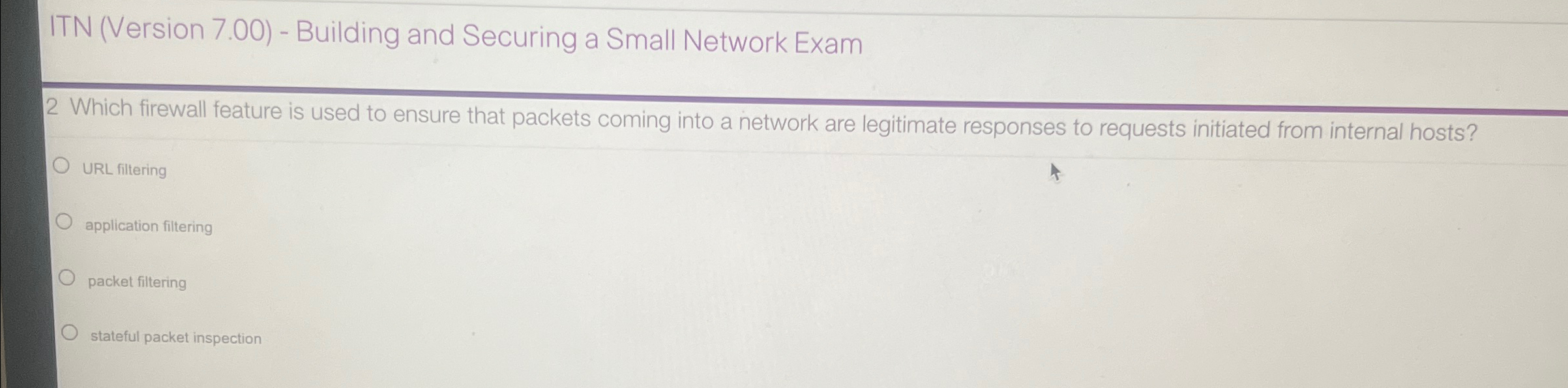 Solved ITN (Version 7.00) - ﻿Building and Securing a Small | Chegg.com