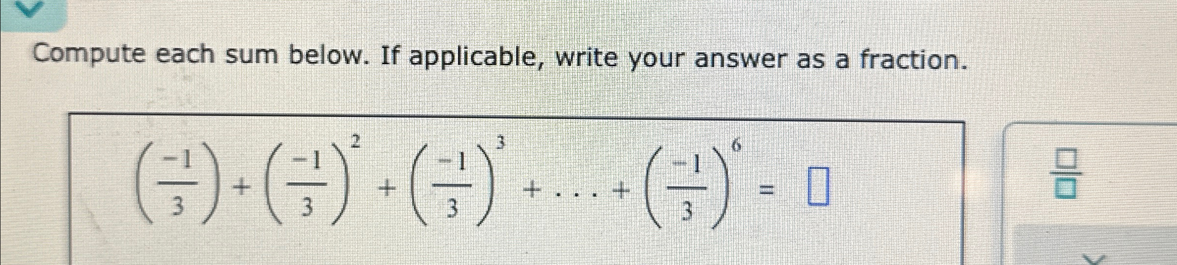 Solved Compute Each Sum Below If Applicable Write Your