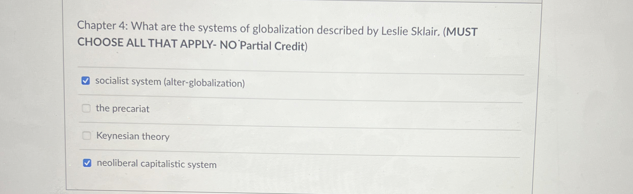 Solved Chapter 4: What are the systems of globalization | Chegg.com