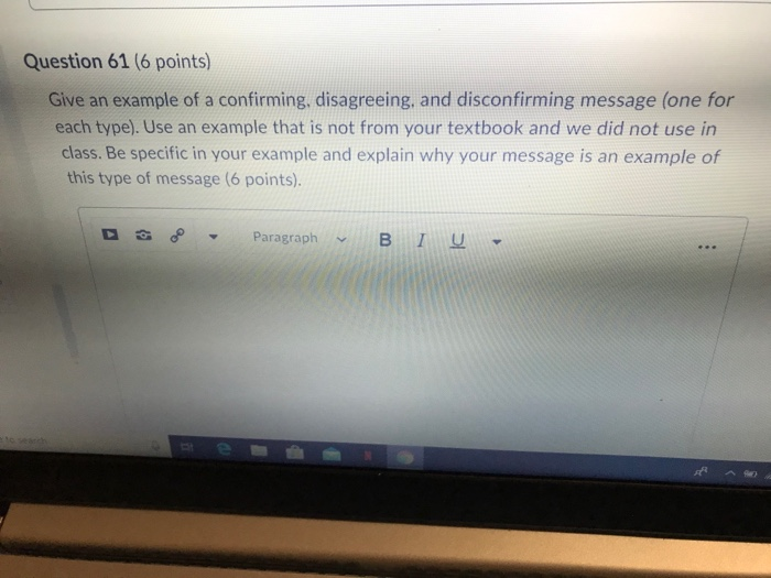 Solved Question 61 (6 points) Give an example of a | Chegg.com