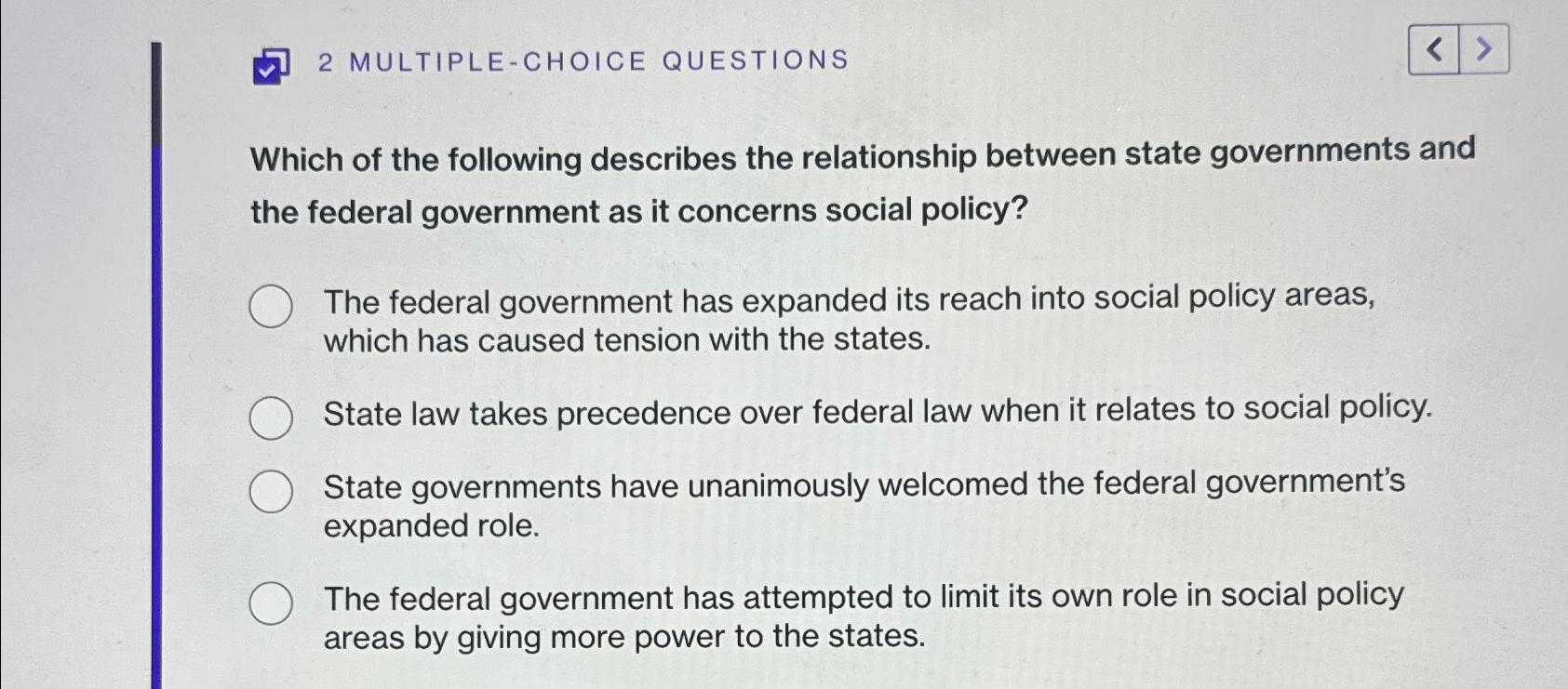Solved 2 ﻿MULTIPLE-CHOICE QUESTIONSWhich of the following | Chegg.com