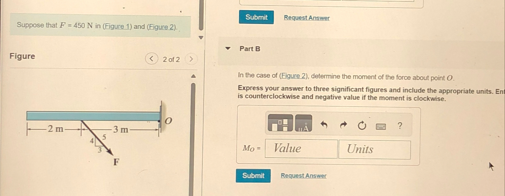 Solved Suppose that F=450N ﻿in (Figure 1) ﻿and (Figure | Chegg.com