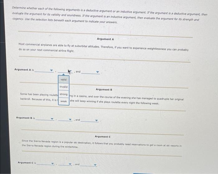Solved 20. Validity, Soundness, Strength, Cogency - Practice | Chegg.com