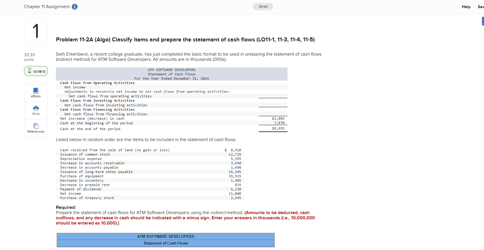 Solved Problem 11-2A (Algo) ﻿Classify items and prepare the | Chegg.com