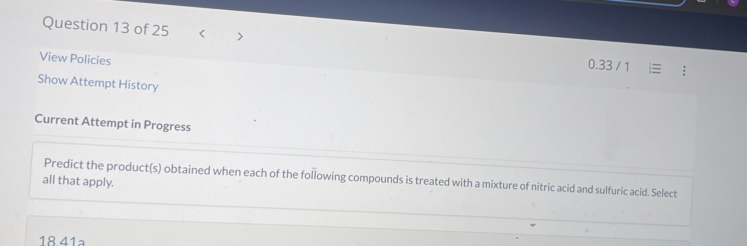 Show Attempt HistoryCurrent Attempt in | Chegg.com