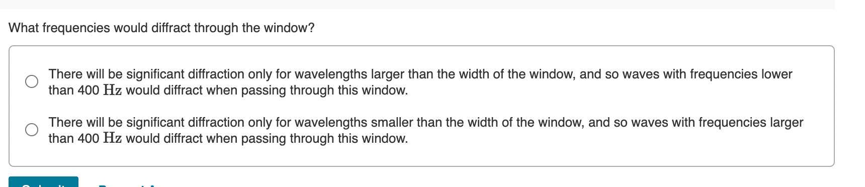 Solved What frequencies would diffract through the | Chegg.com