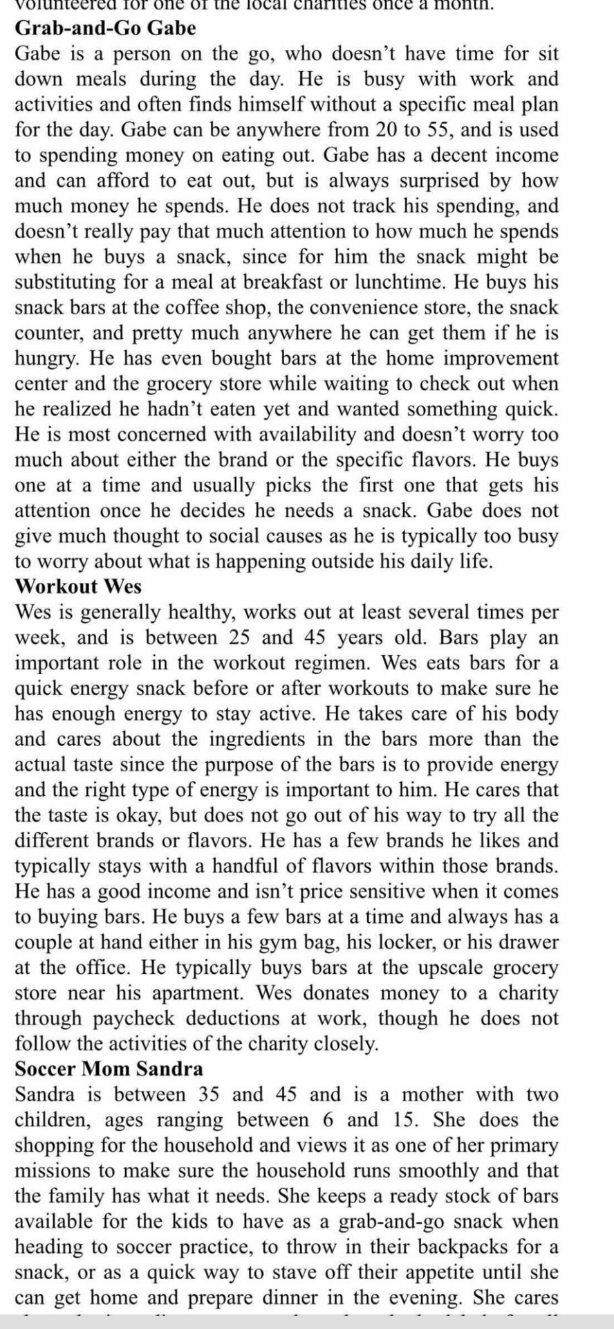 Solved Case Analysis Assignment 1- Segmentation Targeting | Chegg.com