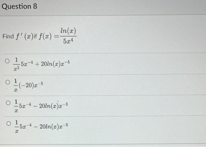 Solved Consider the following table of values: What is | Chegg.com