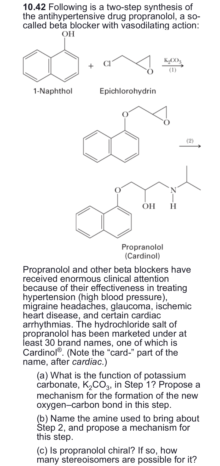 10.42 ﻿Following is a two-step synthesis of the | Chegg.com