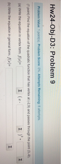 Solved Hw24-Obj-D3: Problem 9 Problem Value: 1 point(s). | Chegg.com