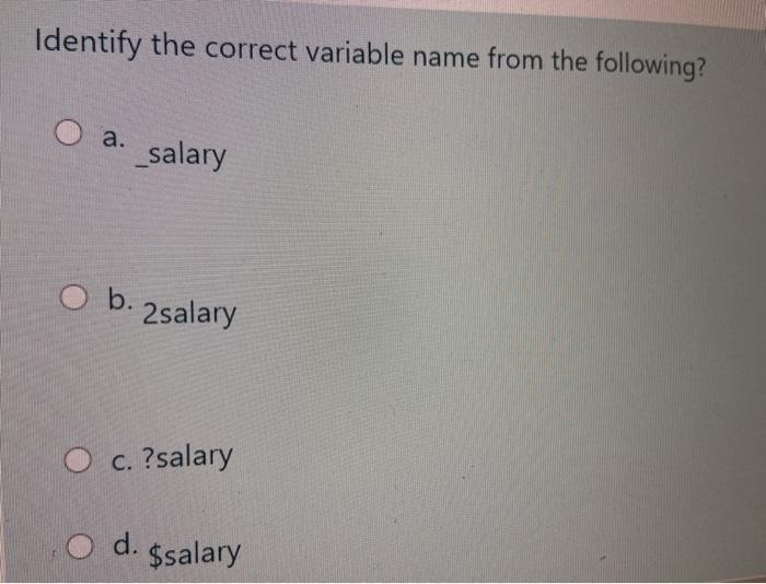 Solved Which of the following is correct format specifier | Chegg.com