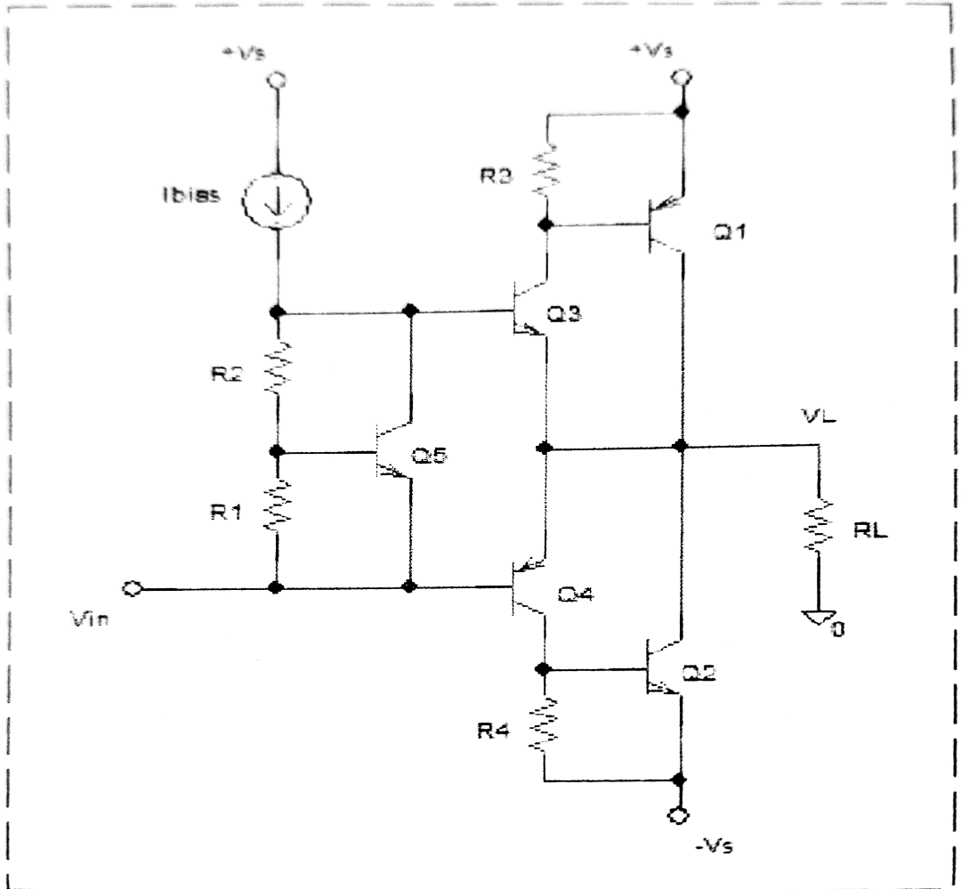 2. The circuit shown is a class ∧B amplifier with P | Chegg.com