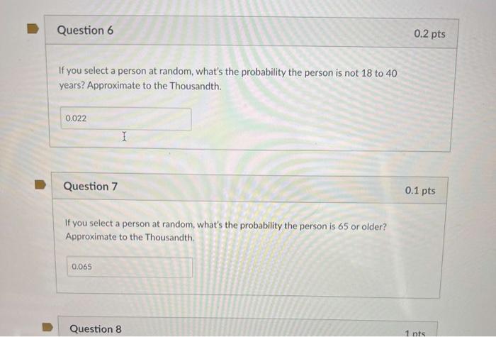 If you select a person at random, what's the | Chegg.com