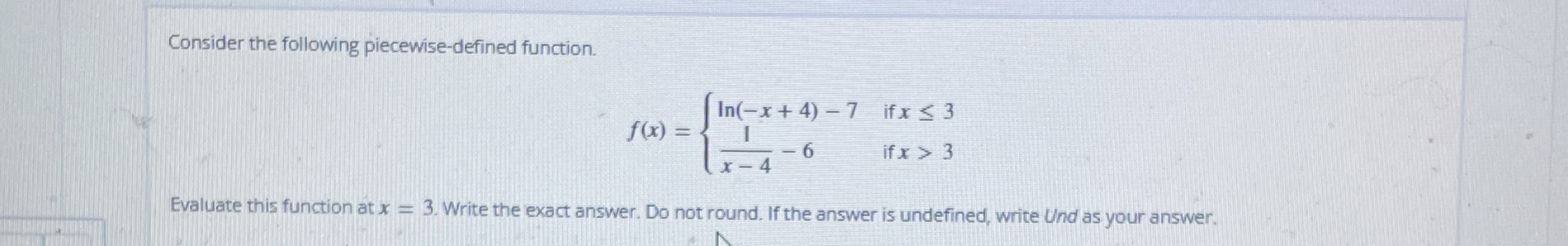 Consider the following piecewise-defined | Chegg.com